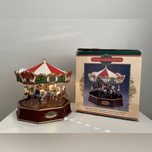 Mr. Christmas | Other | Mr Christmas The Millenium Carousel Lighted ...